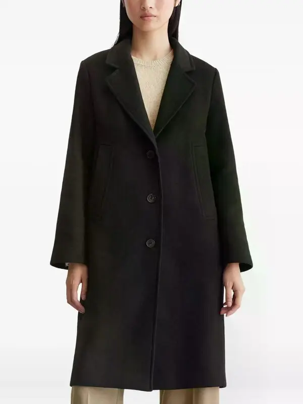 Marc O'polo Single-breasted Wool Coat - Black