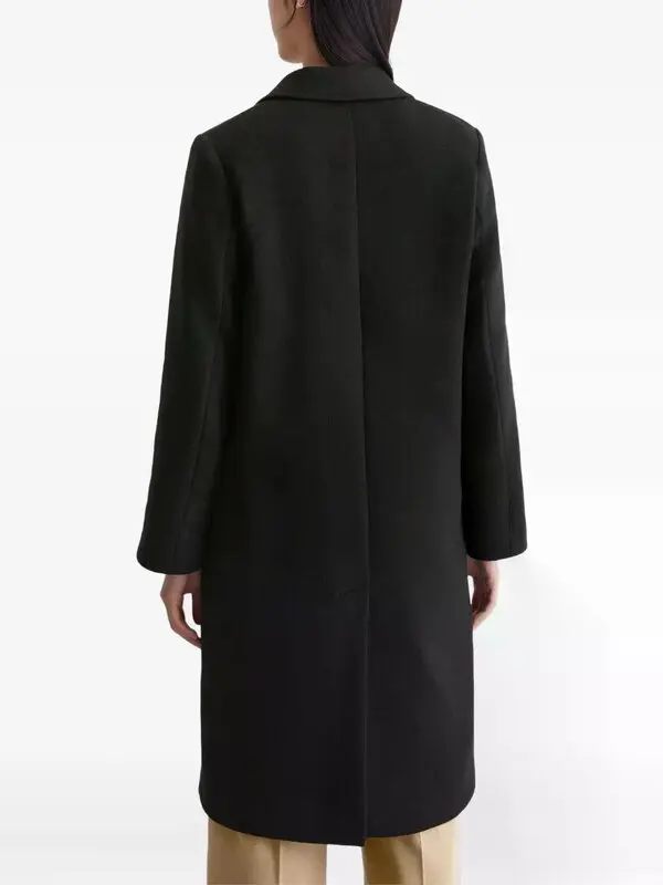 Marc O'polo Single-breasted Wool Coat - Black