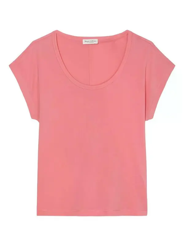 Marc O'polo Scoop-neck Cap-sleeve Top - Pink