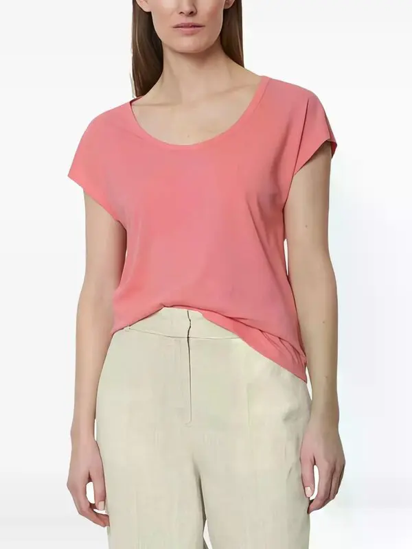 Marc O'polo Scoop-neck Cap-sleeve Top - Pink