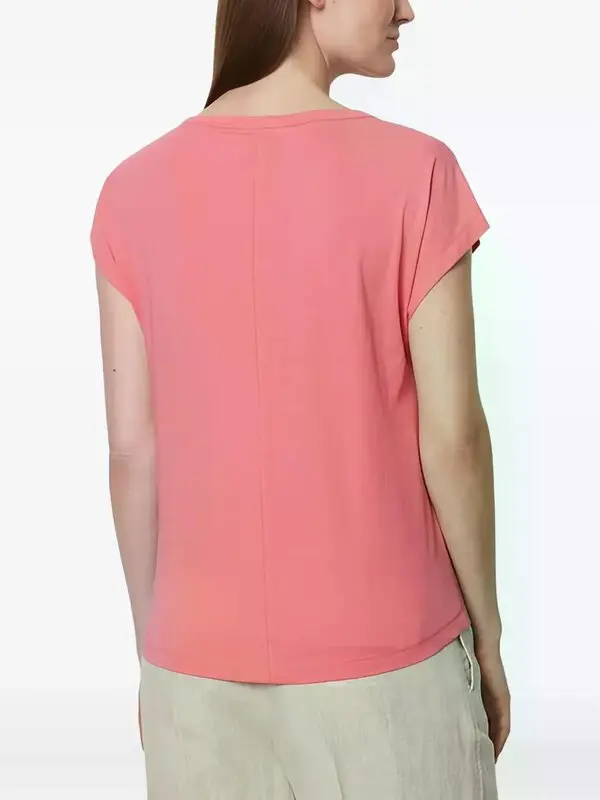 Marc O'polo Scoop-neck Cap-sleeve Top - Pink