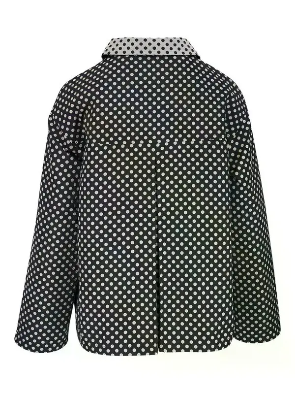 Akris Polka-dot Button-up Reversible Jacket - Black