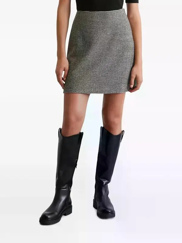 Marc O'polo Houndstooth Pattern Mini Skirt