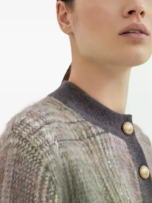 Brunello Cucinelli Jacquard Cardigan