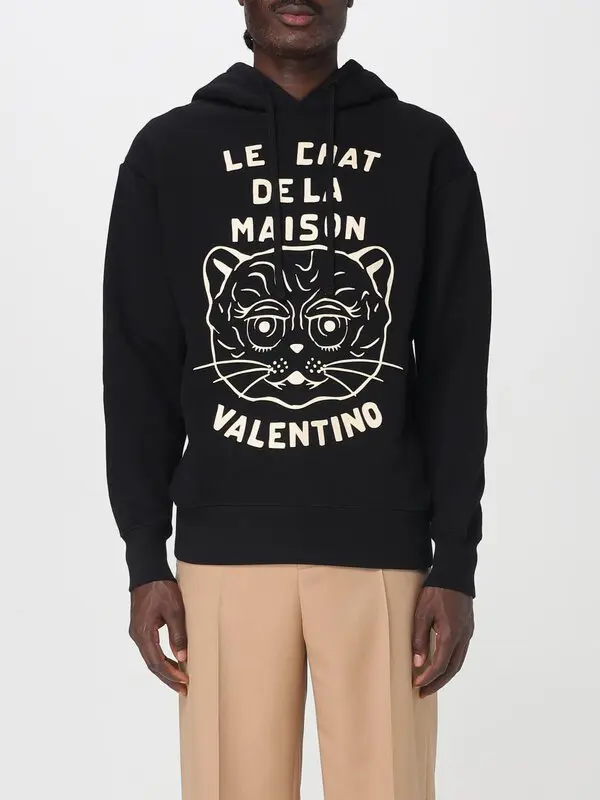 Valentino Garavani Graphic Print Hoodie - Black