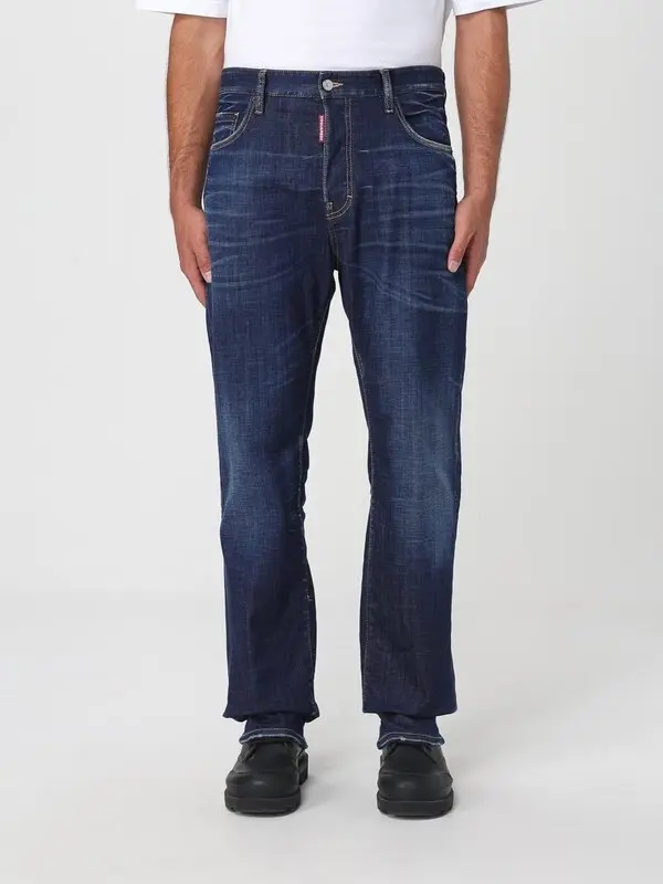 Dsquared2 Distressed Cotton Jeans - Denim