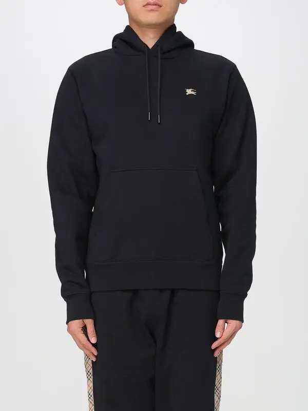 Burberry Embossed Logo Hoodie - Black