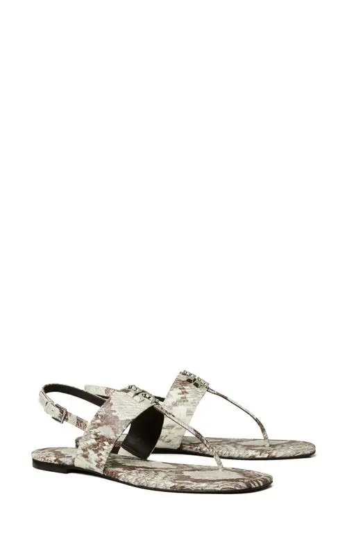 Tory Burch Eleanor Slingback Sandal - Granite Roccia / Gold