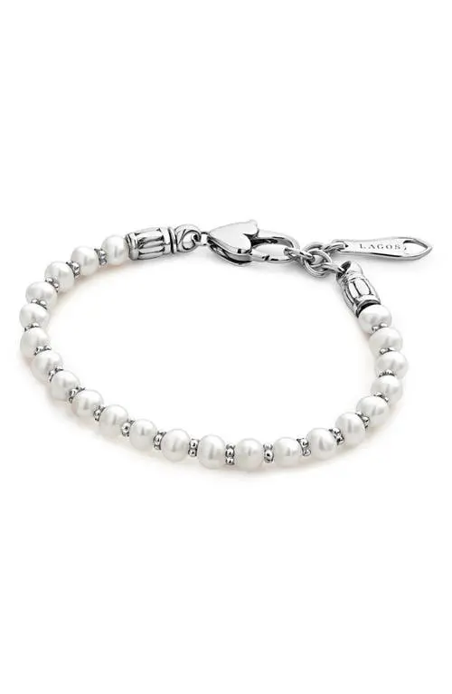 Lagos Kinder Freshwater Pearl Bracelet - Sterling Silver/ Pearl