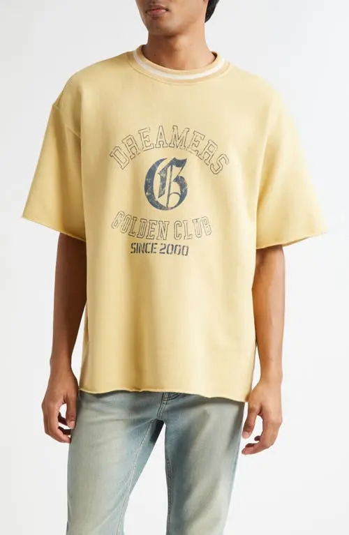 GOLDEN GOOSE Journey Oversize Shirt Sleeve Graphic Sweatshirt