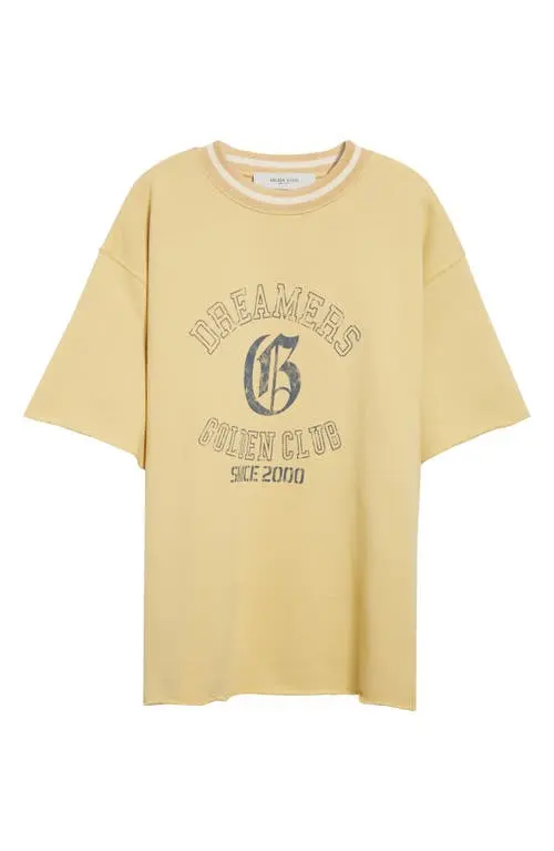 GOLDEN GOOSE Journey Oversize Shirt Sleeve Graphic Sweatshirt