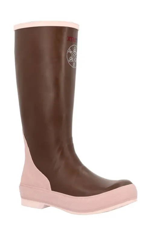 XTRATUF 15-inch Legacy Waterproof Boots - Brown/pink
