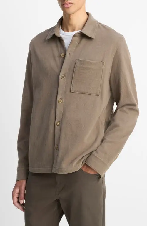 Vince Sueded Jersey Shirt Jacket