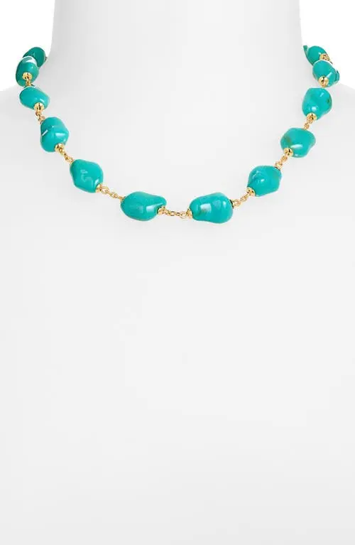 Lele Sadoughi Stone Station Necklace