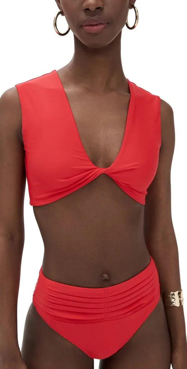 Ramy Brook Oliwia Bikini Top - Flame