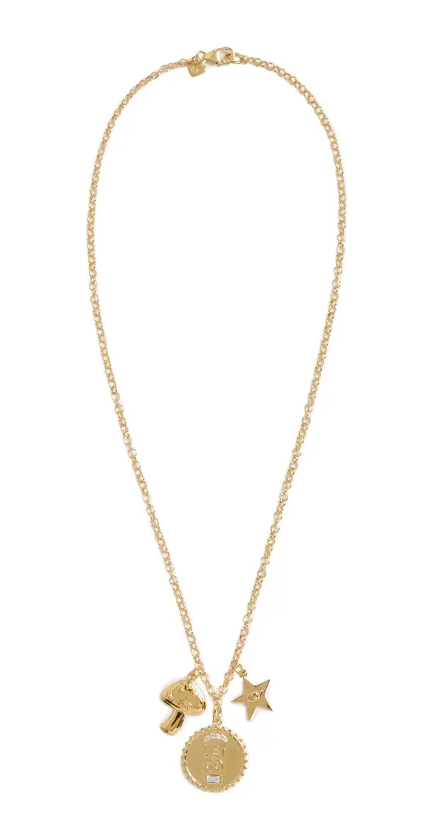 HART 18 Mini Belcher Chain Charm Necklace - Gold