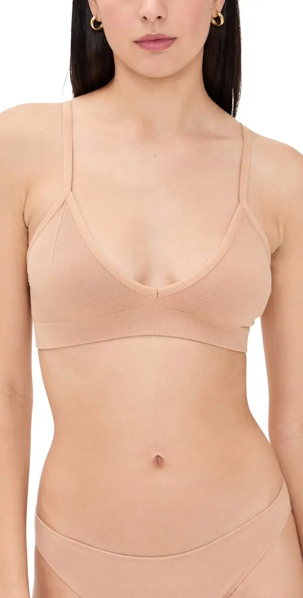 Lunya Seamless Modal Bare Bralette - Hushed Tan