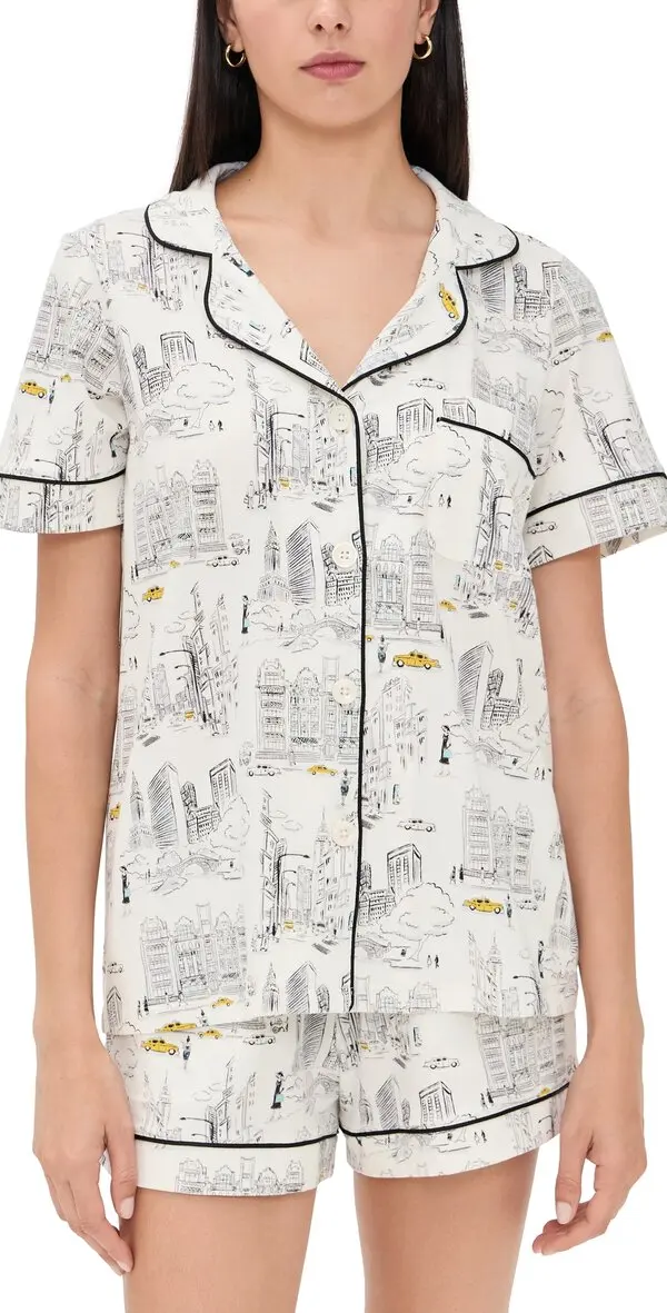 BEDHEAD PAJAMAS Short Sleeve Short Pajama Set - City That Never Sleeps