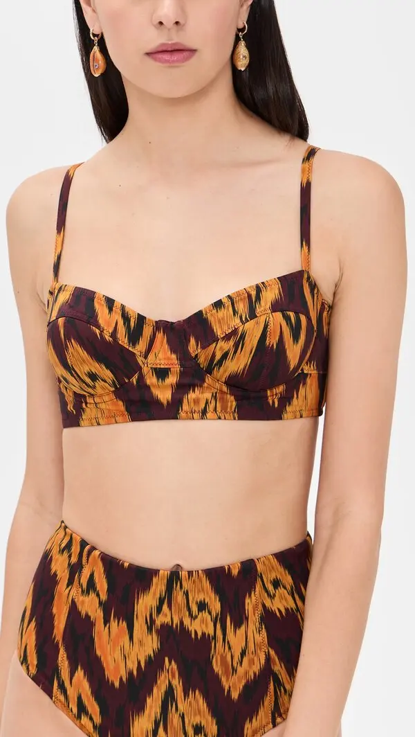 Ulla Johnson Zahara Bikini Top - Terra
