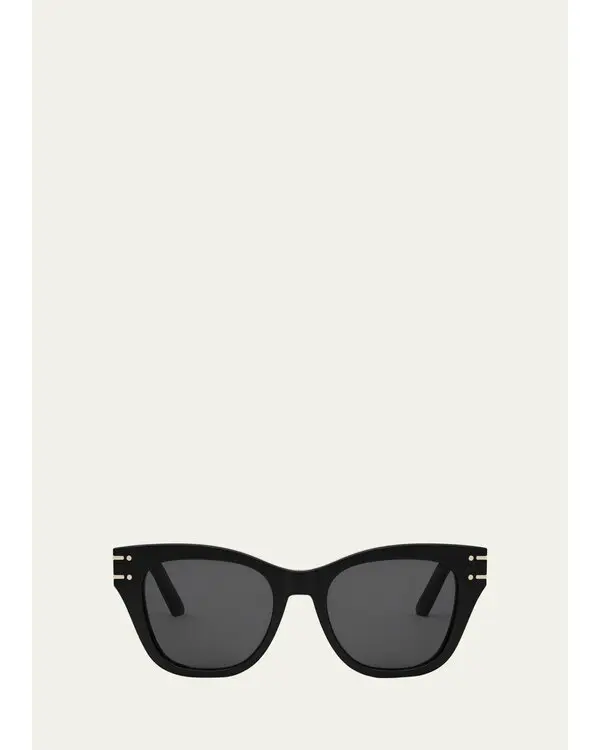 Dior Signature B4i Acetate Butterfly Sunglasses - Black