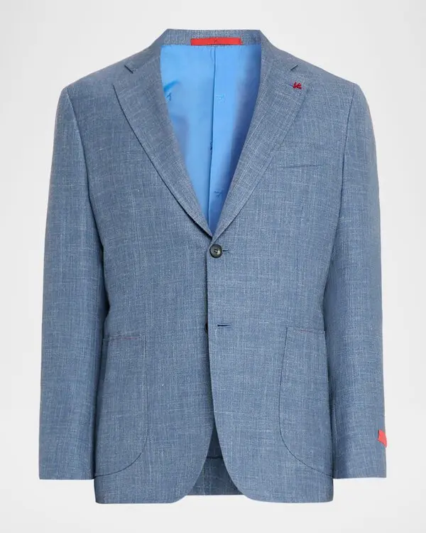 Isaia Thin Stripe Single-breasted Suit - Pastel Blu