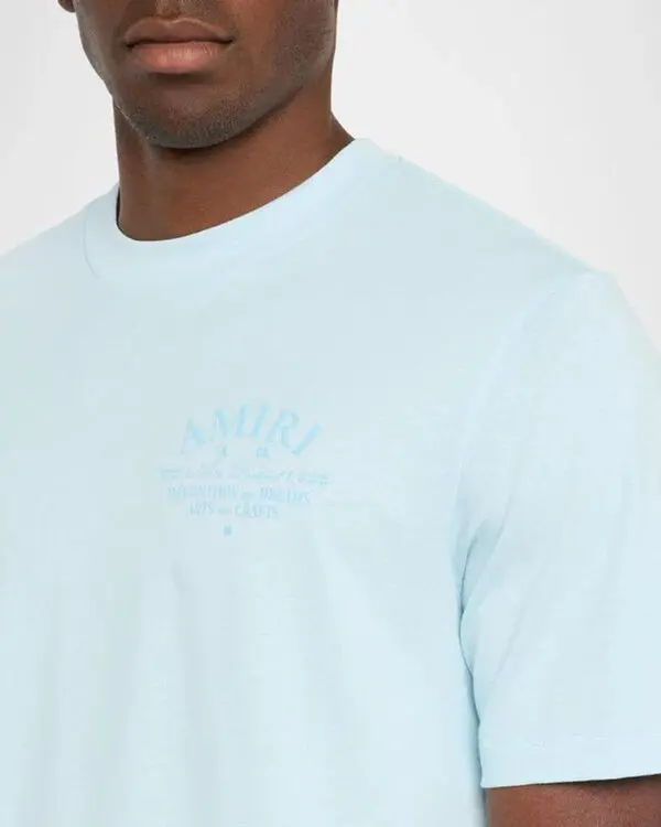 Amiri Apos;s Arts Logo Graphic T-shirt - Ltblue