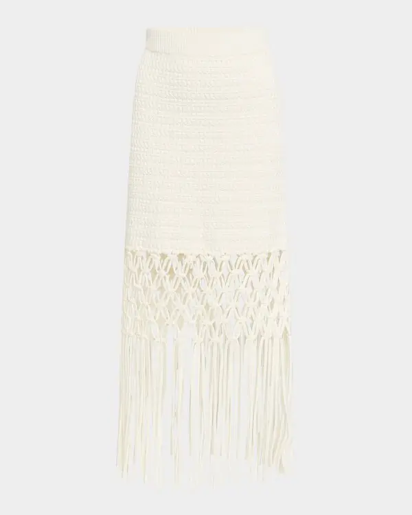 Rails Sevilla Crochet Knit Skirt - White