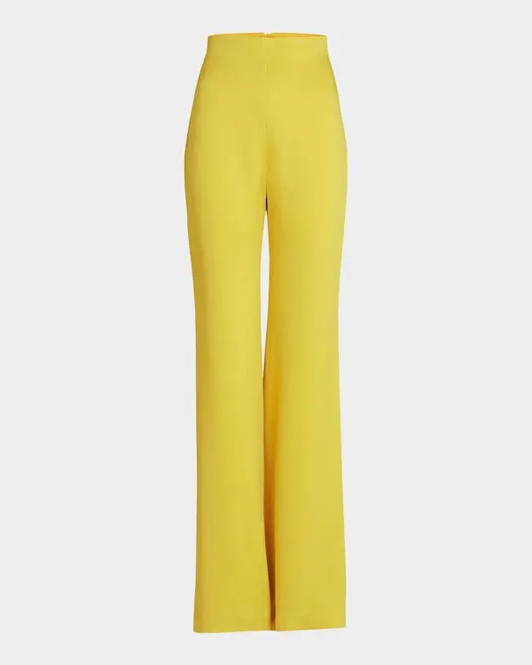 Silvia Tcherassi Palermo High-rise Straight-leg Pants - Amber