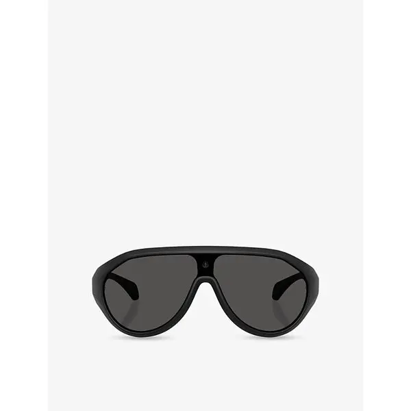Moncler Me8009u Bombolle Oval-frame Sunglasses - Black