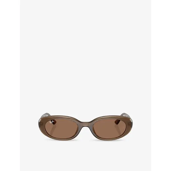 Ray-ban Pillow-frame Acetate Sunglasses - Brown