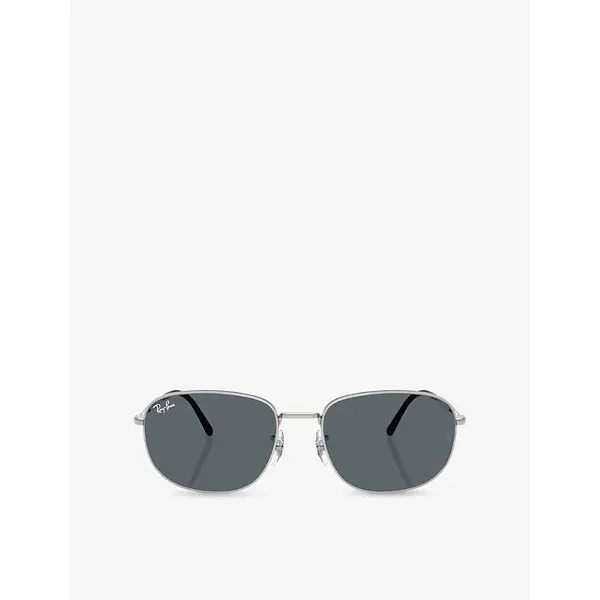 Ray-ban Pillow-frame Metal Sunglasses - Silver