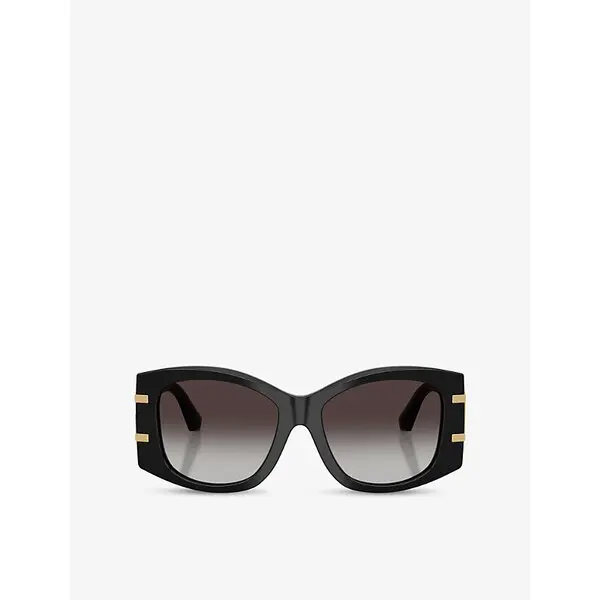 Dolce & Gabbana Butterfly-frame Acetate Sunglasses - Black