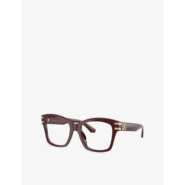 Dolce & Gabbana Dg3419 Square-frame Optical Glasses - Red