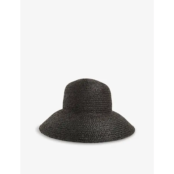 Whistles Wide-brim Straw Hat - Black
