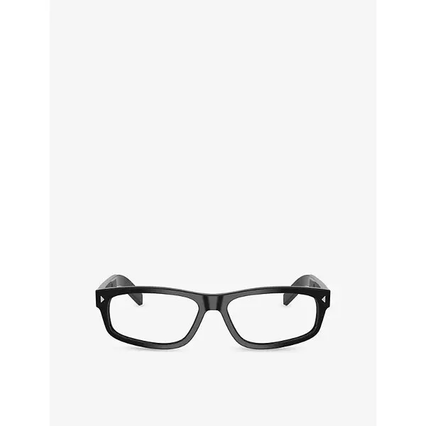 Prada Rectangle-frame Acetate Eyeglasses - Black