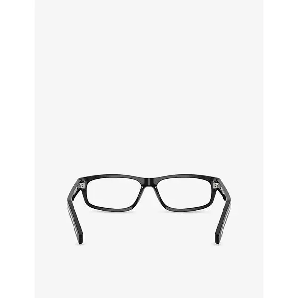 Prada Rectangle-frame Acetate Eyeglasses - Black