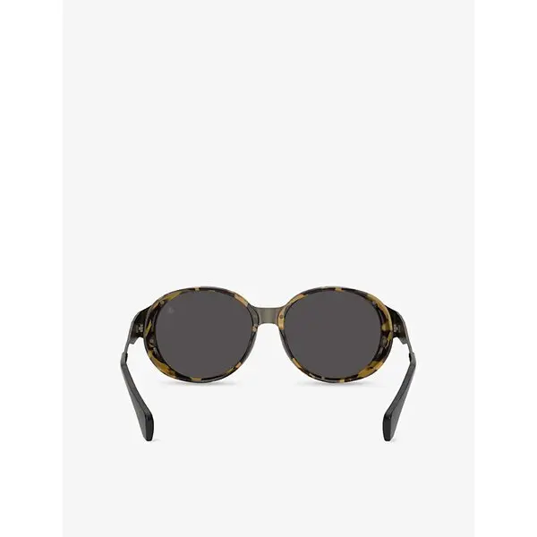 Moncler Round-frame Metal Sunglasses - Grey