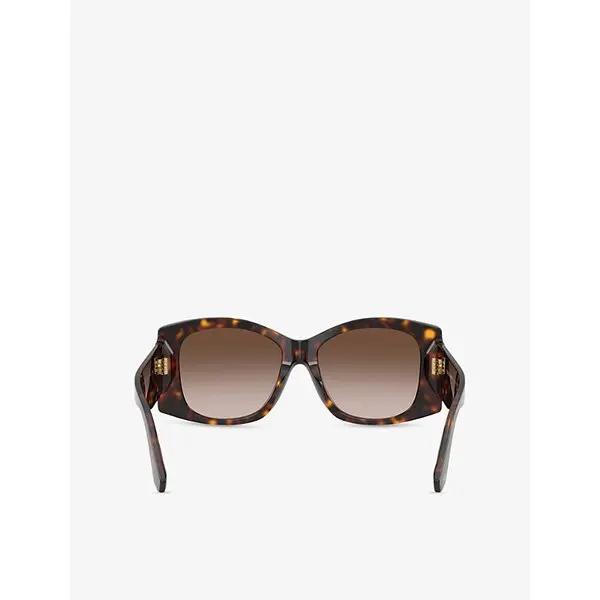 Dolce & Gabbana Dg4501 Butterfly-frame Acetate Sunglasses - Brown