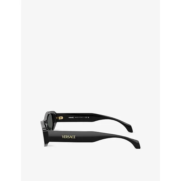 Versace Rectangle-frame Acetate Sunglasses