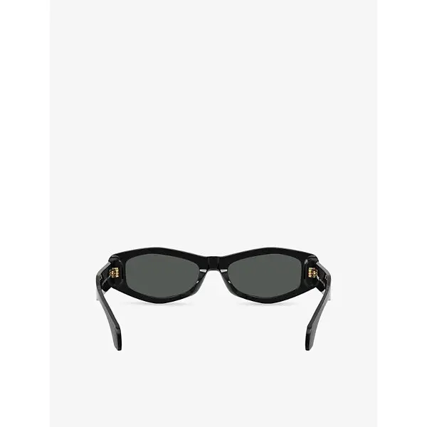 Versace Rectangle-frame Acetate Sunglasses
