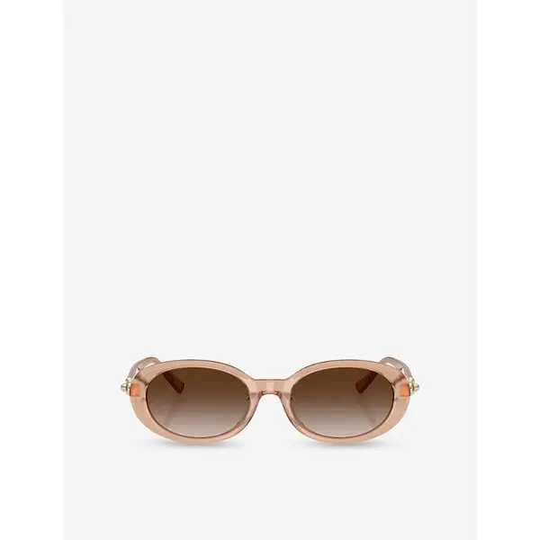Tiffany & Co. Round-frame Acetate Sunglasses - Cream
