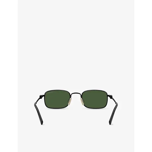 Miu Miu Square-frame Metal Sunglasses