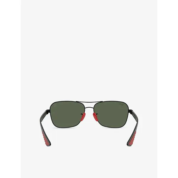 Ray-ban Square-frame Metal Sunglasses - Black
