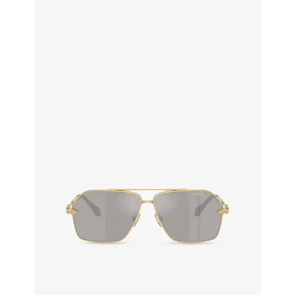 Versace Ve2284 Irregular Sunglasses - Gold