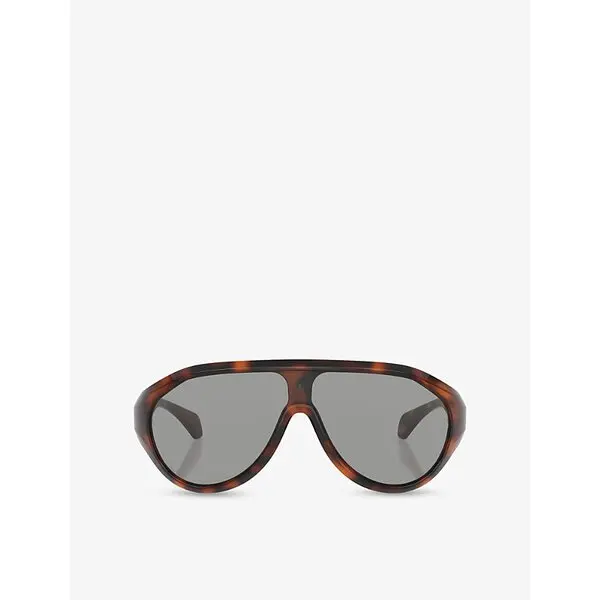 Moncler Me8009u Bombolle Tortoiseshell Oval Sunglasses - Brown