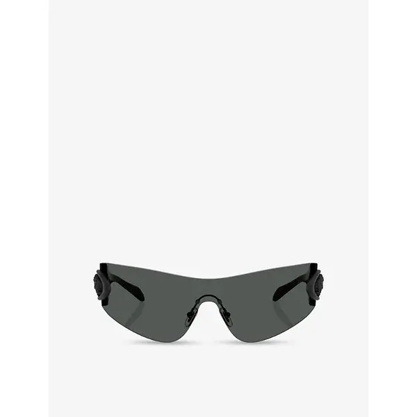 Versace Ve2280 Shield-frame Sunglasses - Grey