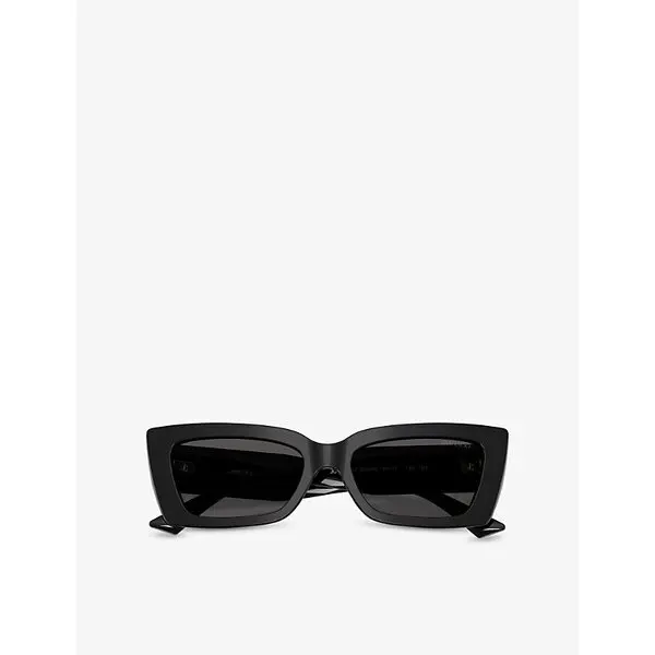 JIMMY CHOO Cat-eye Acetate Sunglasses - Black