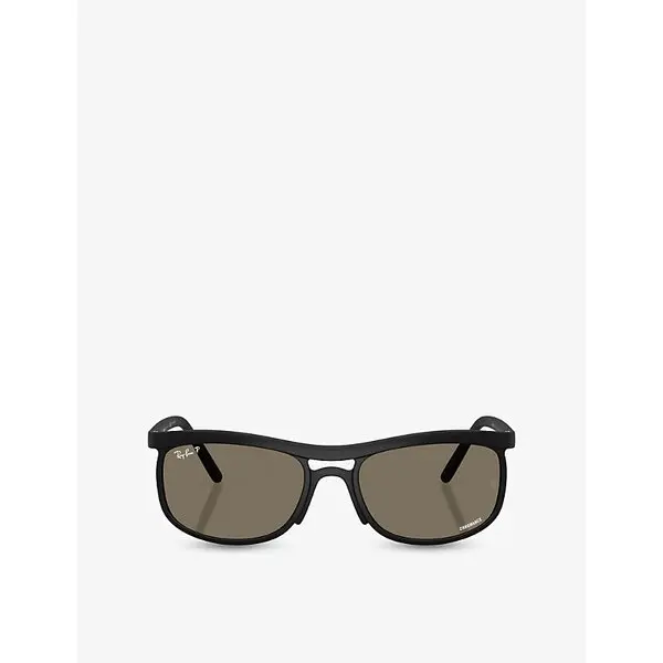 Ray-ban Rb4452ch Chromance Square Sunglasses - Black
