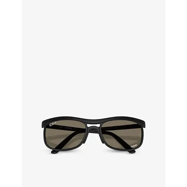 Ray-ban Rb4452ch Chromance Square Sunglasses - Black
