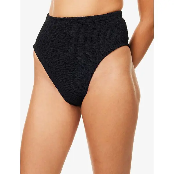 Hunza G Jamie Twist Seersucker Bikini Set - Black